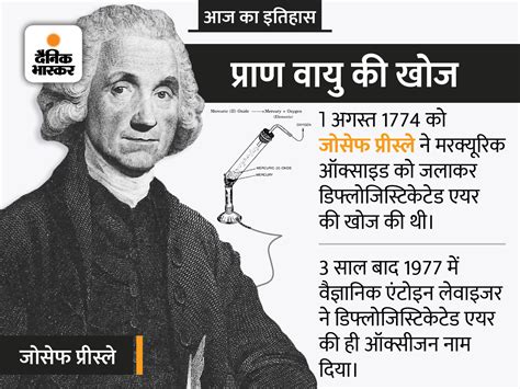 Today History Aaj Ka Itihas 1st August Oxygen Discovered In 1774 By