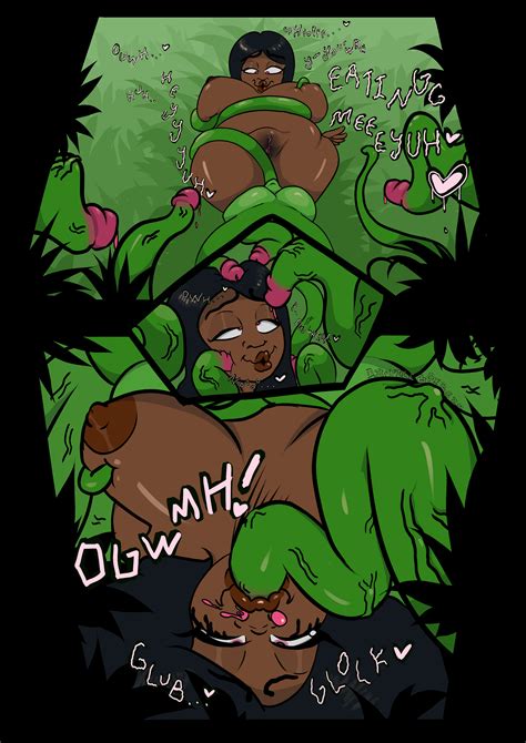 Rule 34 Absurd Res Big Breasts Brain Drain Breasts Dark Body Dark Skin Djuuicebox Duo Female