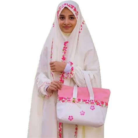 خرید و قیمت ست چادر نماز جشن تکلیف بهاره چادر رنگ نباتی زمان آماده سازی این محصول 10 روز کاری