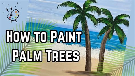 How To Paint Palm Trees Easy Step By Step Acrylic Painting Tutorial