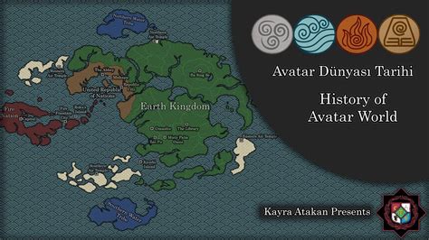 Avatar The Last Airbender World Map Free Printable Map