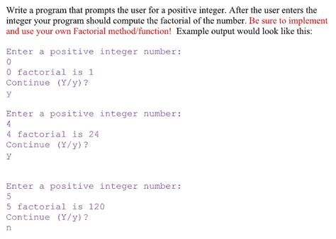 Solved Write A Program That Prompts The User For A Positive