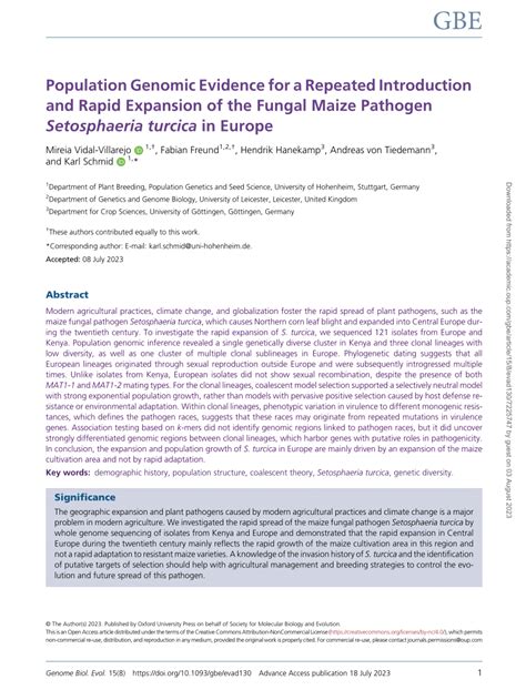 Pdf Population Genomic Evidence For A Repeated Introduction And Rapid