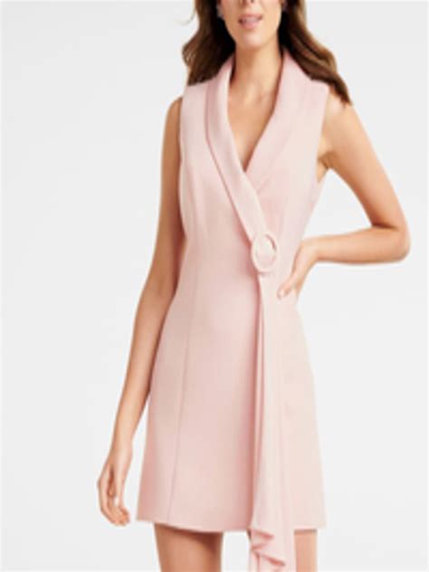 Buy Forever New Women Pink Solid Wrap Dress Dresses For Women