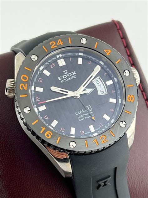 Edox Class 1 Gmt Titanium 93003 Men Auction Online Catawiki