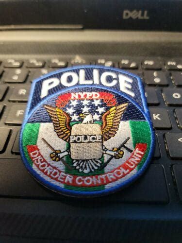 Vintage Nypd Disorder Control Unit See Store Nypd Patches 3783327085