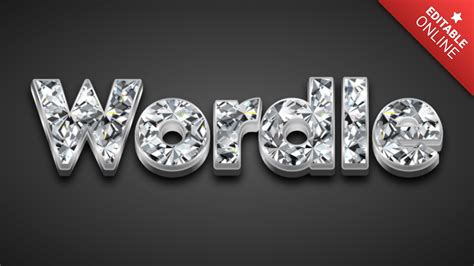 Wordle Gem Text Effect Generator