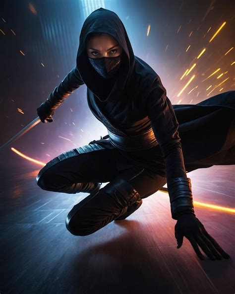 Swift Like A Ninja 💋 Dashing Through The Darkness 🎥 Ninja Woman