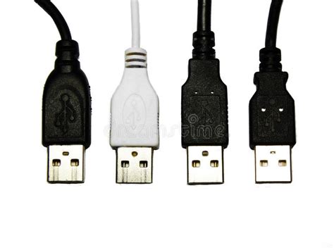 Set Of Different Connectors USB Stock Image Image Of Equipment Cord