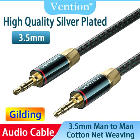 Vention High Quality Audio Cable 3 5mm Jack Adapter Male To Male Audio Cable Copper Shell Cotton