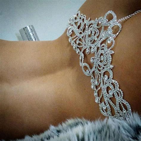 Sexy Body Chain Rhinestone Thong Bikini Jewellery For Women Etsy