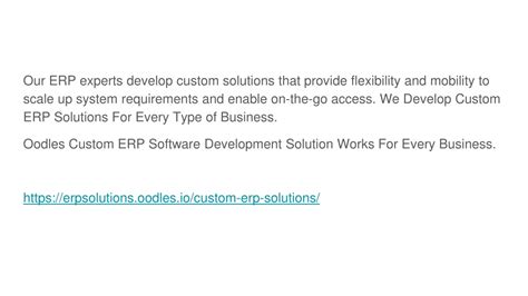 PPT Custom ERP Solutions ERP Development Solutions PowerPoint Presentation ID 12765542