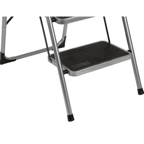 Trapladder Staal King 4 Brede Treden Zilver Zwart Webshop Tuinadvies
