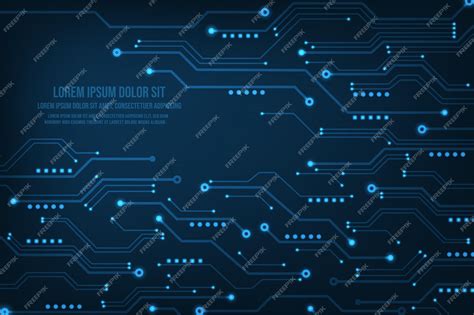 Premium Vector Vector Abstract Futuristic Technology Circuit Board Banner Background Design