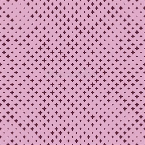 Seamless Geometric Spotted Pattern Halftone With Stars Or Cross Vector
