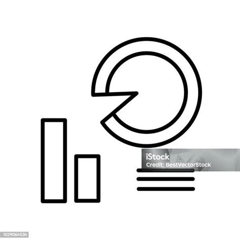 차트 아이콘 벡터에 고립 된 흰색 배경 차트 기호 선 또는 선형 기호 개요 스타일에서 요소 디자인 0명에 대한 스톡 벡터 아트
