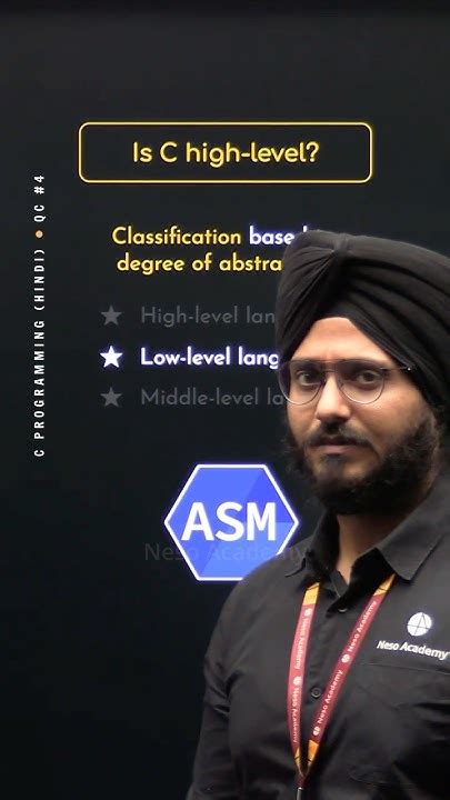 Is C A High Level Language Cprogramming Nesoacademy Quickconcepts