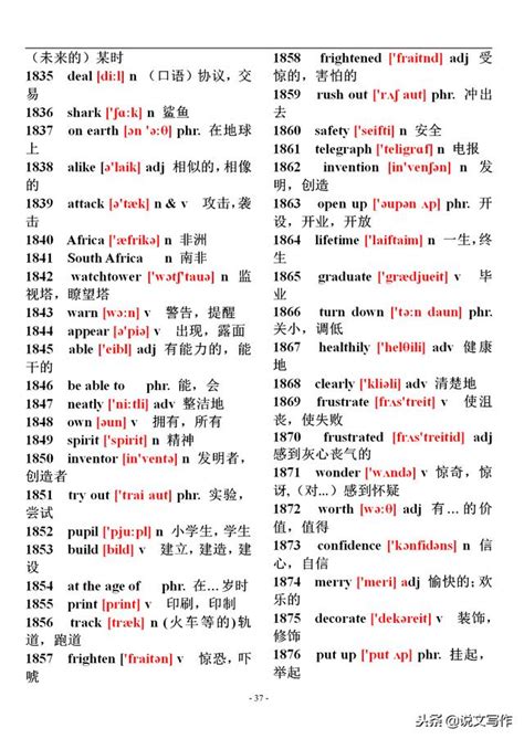 初中英语单词表大全2182个带音标，学霸必备！jiyifa