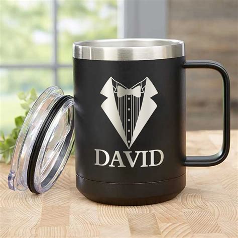 Personalized Stainless Steel Insulated 15oz Travel Mug Crystal Images