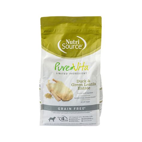 Nutrisource Pure Vita Duck And Green Lentils Limited Ingredient Grain
