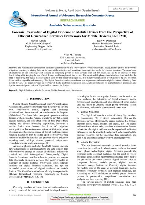 Download Pdf Forensic Presevation Of Digital Evidence On Mobile