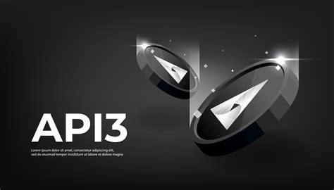 Api3 Coin Cryptocurrency Concept Banner 19843167 Vector Art At Vecteezy