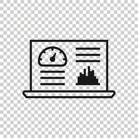 ícone do painel em estilo simples ilustração em vetor analisador de