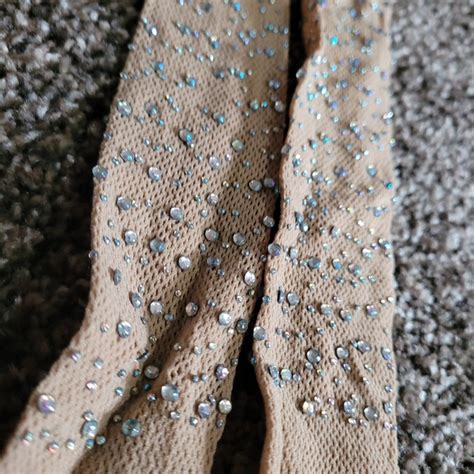 Boutique Glam Intimates And Sleepwear Rhinestone Stocking Tights Xxs