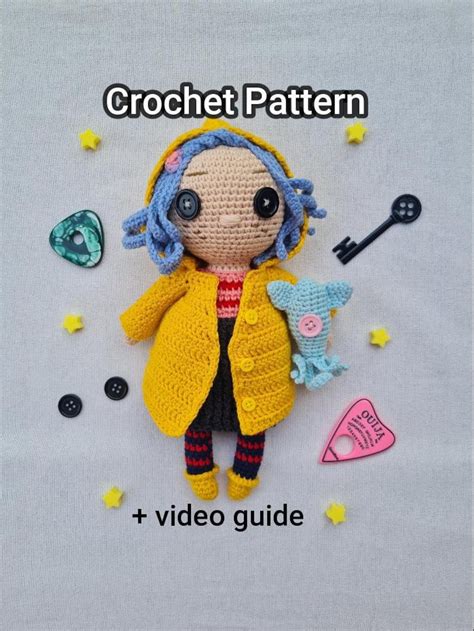 Coraline Pattern With Video Tutorial Etsy