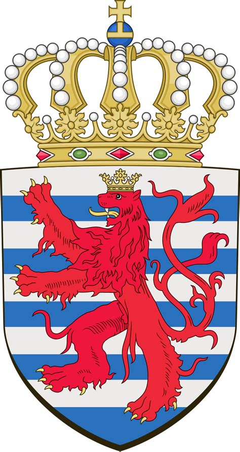 Coat Of Arms Of Luxembourg Wikipedia Escudo Luxemburgo Ciudades