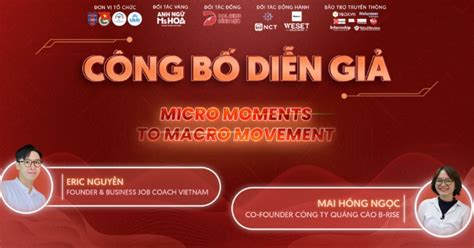 Công Bố Diễn Giả Webinar “micro Moments To Macro Movement” Bởi Clb Quản Trị Và Marketing Mmc