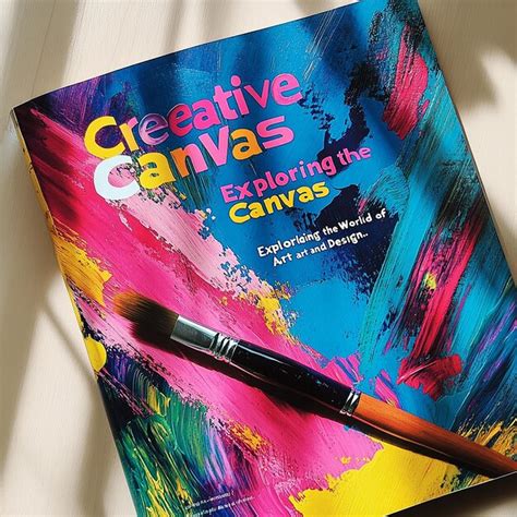 Colorful Creative Canvas Magazine Cover Premium Ai Generated Image