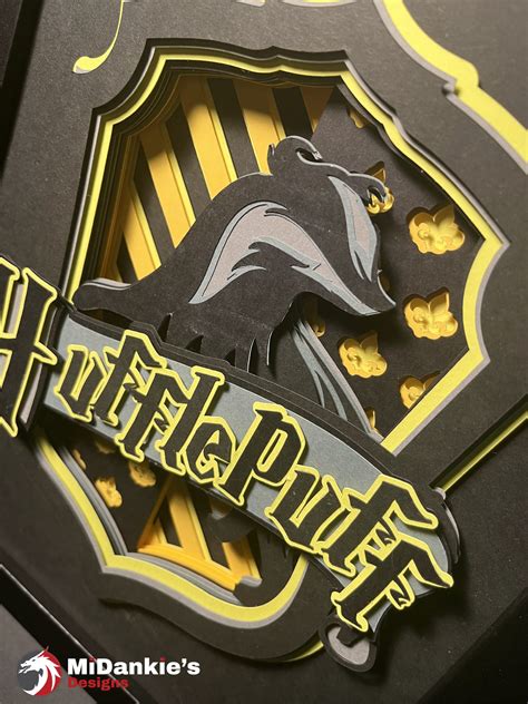 Harry Potter Hufflepuff Shadow Box MiDankies Designs