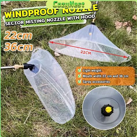 Cn Misting Spray Nozzles Windproof Plastic High Pressure Misting