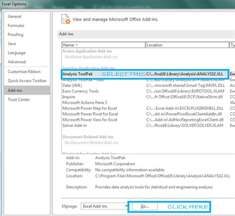 Regression Excel 2010 Passasteam
