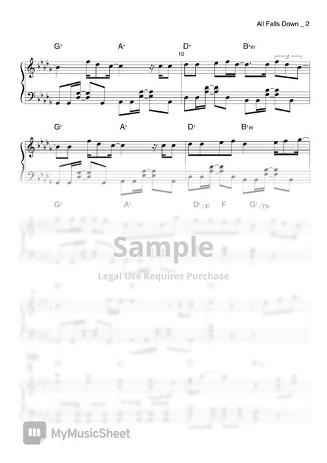 Alan Walker All Falls Down Sheets By Mint Nine