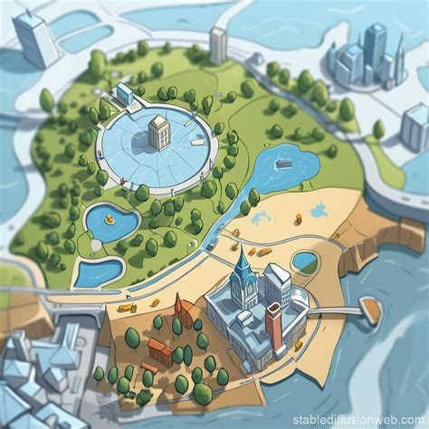 Top Down Stylized Map Of Cartoon Cities Stable Diffusion Online Top Down Stylized Map Of Cartoon Cities Stable Diffusion Online