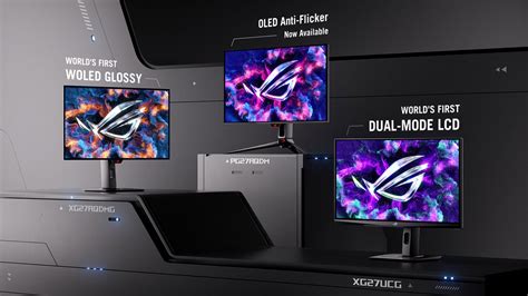 ASUS ROG Brings World S First Glossy WOLED Dual Mode LCD Gaming