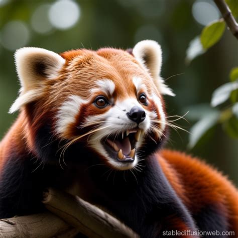 Red Pandas Falling Adventure Stable Diffusion Online