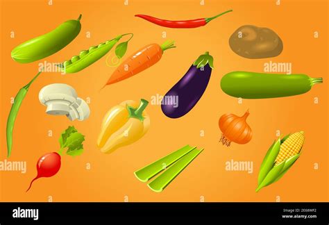 Vegetable Vector Art Stock Vector Image And Art Alamy