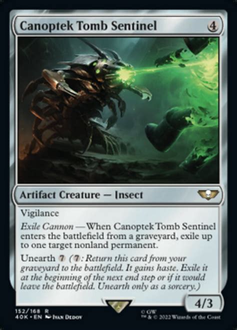 Canoptek Tomb Sentinel Magic The Gathering Mtg Cards