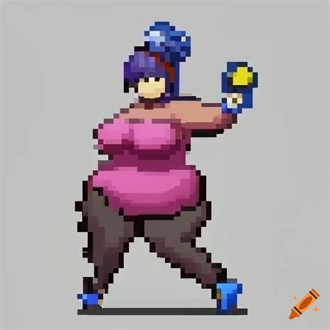 Full Body Pixel Art Of A Female Pokemon Trainer In Anime Style On Craiyon
