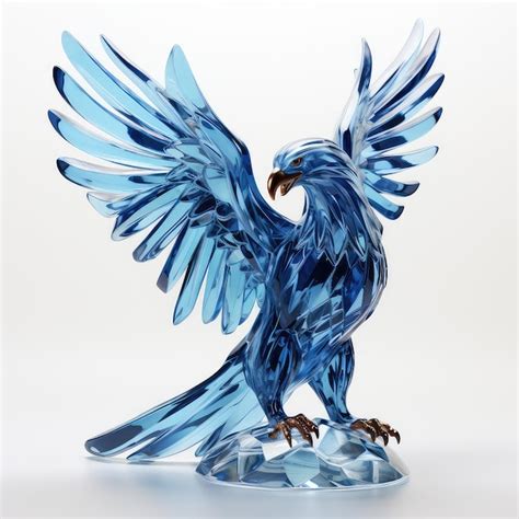Premium Ai Image Illustration Glass Eagle Display