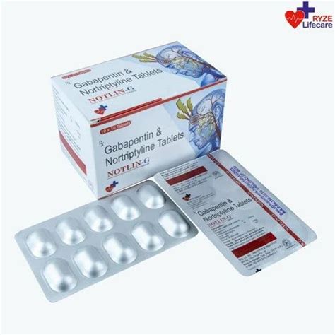 Gabapentin Nortriptyline Tablet At Rs 1500 Box गैबापेंटिन और नॉर्ट्रिप्टिलाइन टैबलेट In
