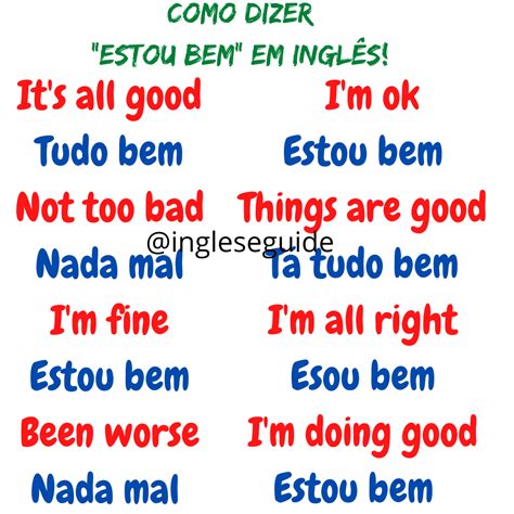 Estou Bem E Você Em Ingles Fdplearn