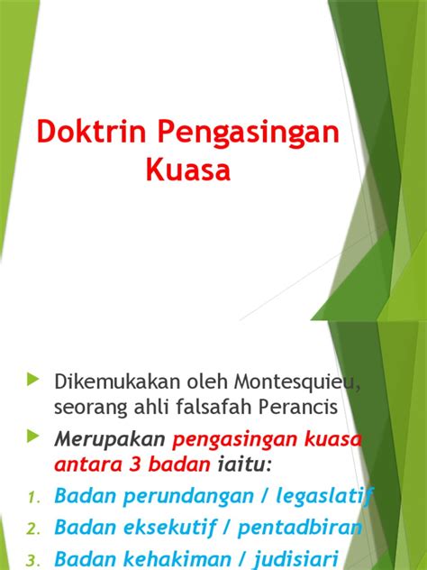 2 Doktrin Pengasingan Kuasa Pdf