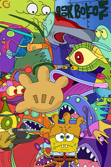 Rockbottom Art I Made R Spongebob