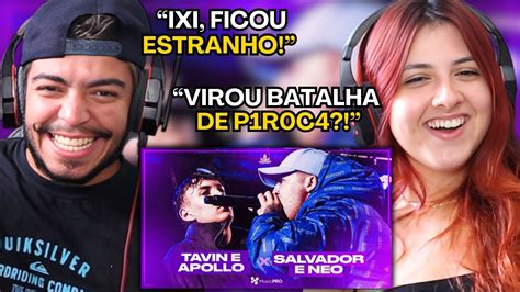 REACT PEGOU FOGO SALVADOR E NEO x TAVIN E APOLLO SEMIFINAL 366ª