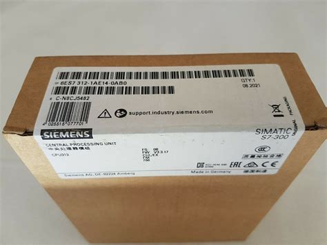 cpu 312 siemens plc simatic s7 300 6es7312 1ae14 0ab0 with mpi