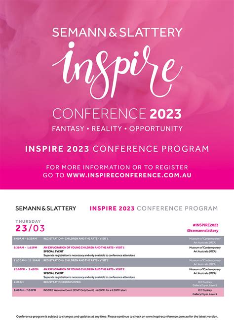 Inspire Conference 2023 Program